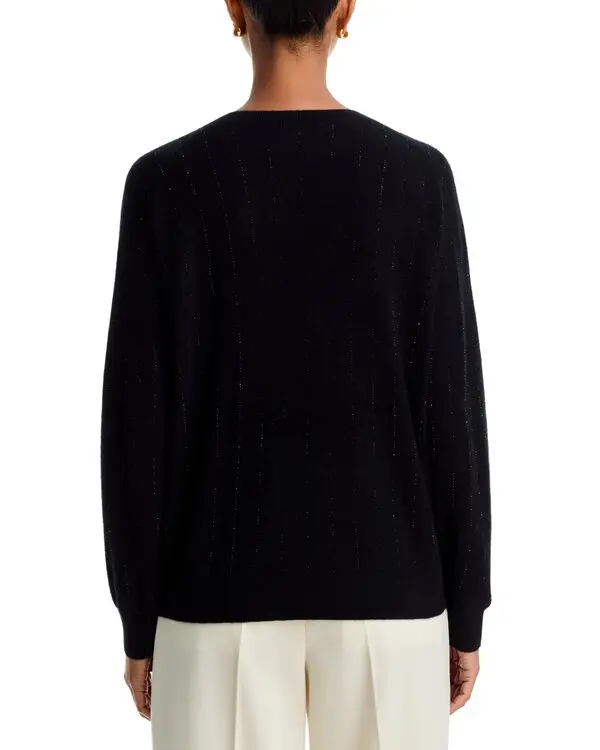 Bloomingdale'S Rhinestone V-neck Sweater