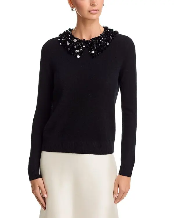 Bloomingdale'S Embellished Crewneck Sweater