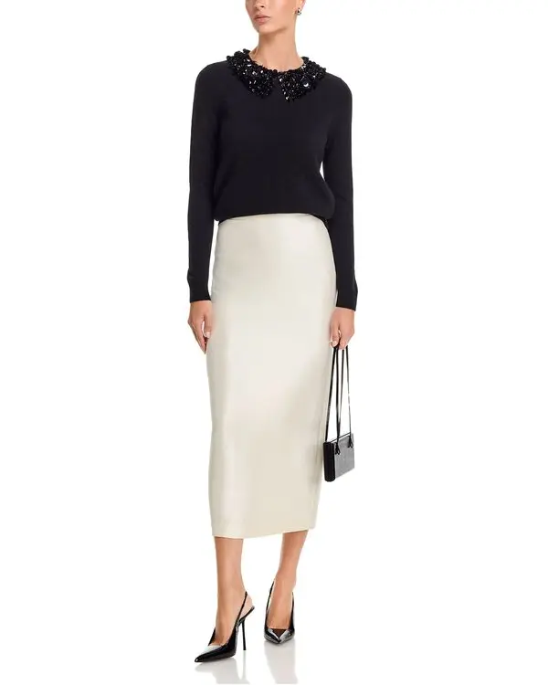 Bloomingdale'S Embellished Crewneck Sweater