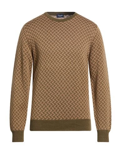 DRUMOHR Sweater Camel Size Cotton, Linen