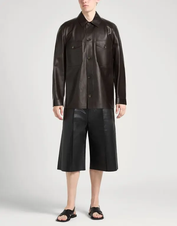 TOD'S Jacket Dark Size Lambskin