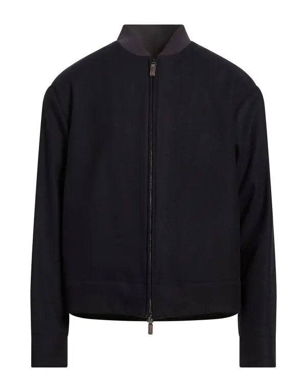 Emporio Armani Single-breasted Virgin Wool And Polyamide Coat