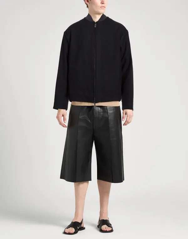 Emporio Armani Single-breasted Virgin Wool And Polyamide Coat