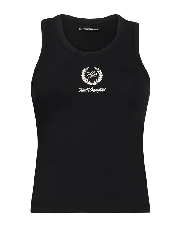 Karl Lagerfeld Organic Cotton Blend Tank Top