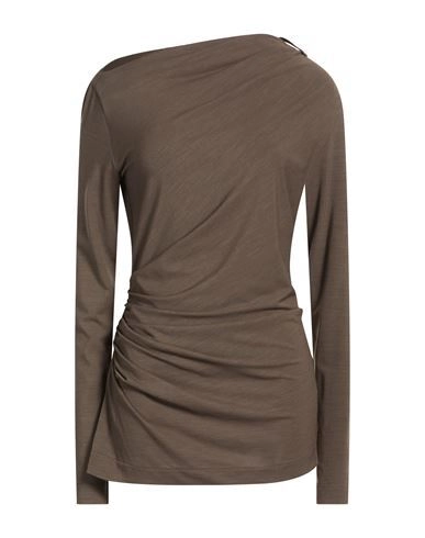 Brunello Cucinelli T-shirt Size Wool, Viscose, Elastane, Brass - Khaki