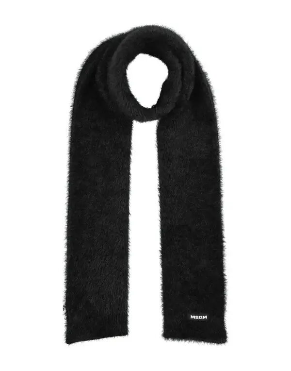 MSGM Scarf Polyamide, Wool, Acrylic - Black