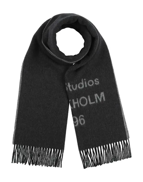 Acne Studios Scarf Charcoal Wool