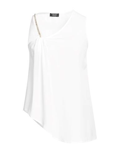 Liu Jo Top Size Acetate, Silk - White