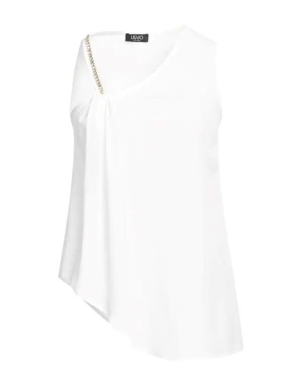 Liu Jo Top Size Acetate, Silk - White