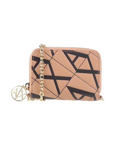 Armani Exchange Crossbody Wallet Camel Polyester - Beige