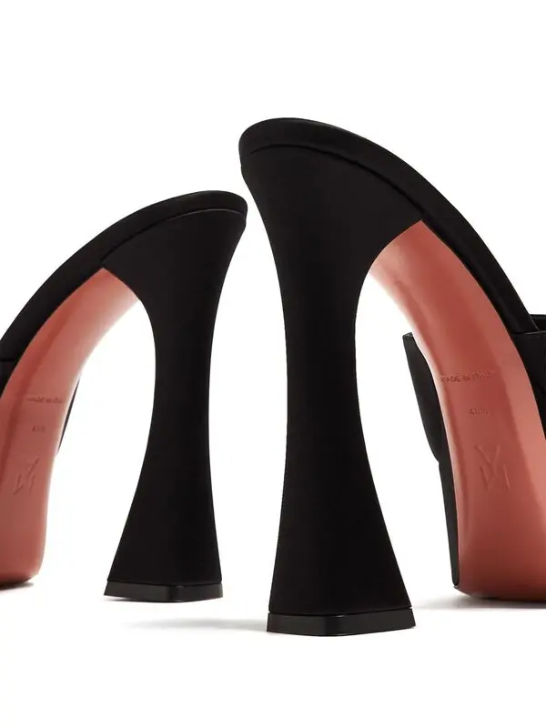 Amina Muaddi Dalida Satin Mules