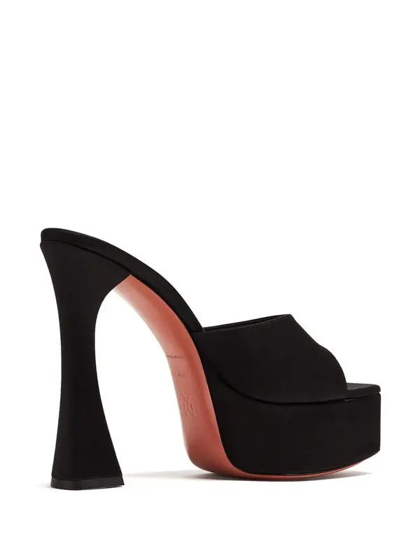 Amina Muaddi Dalida Satin Mules