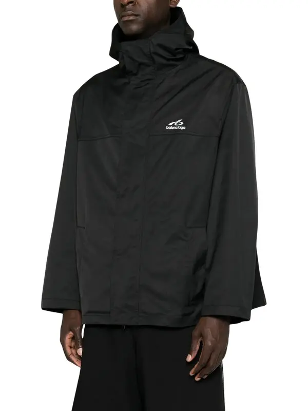 Balenciaga Hooded Logo-print Parka