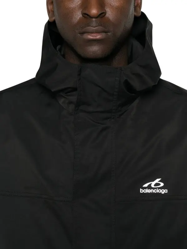 Balenciaga Hooded Logo-print Parka