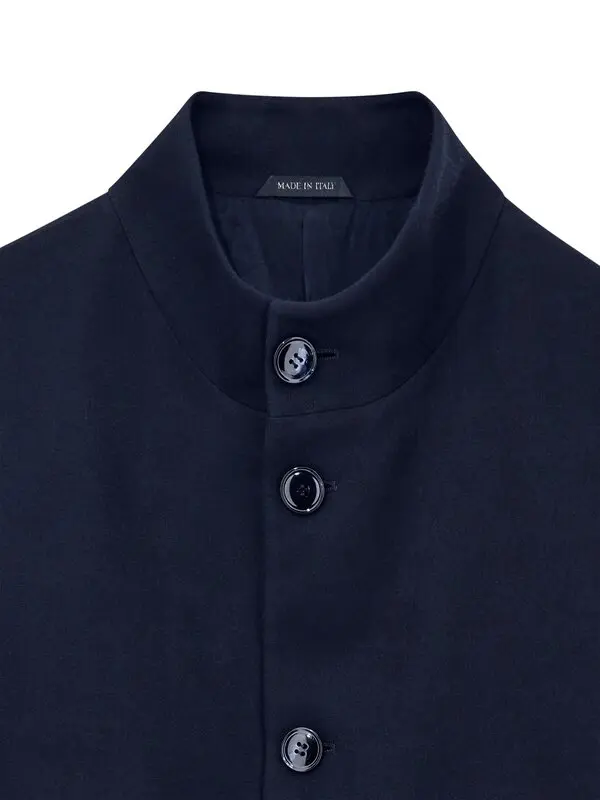 Giorgio Armani Blazer One Shot Regular Fit In Fluid Virgin Wool