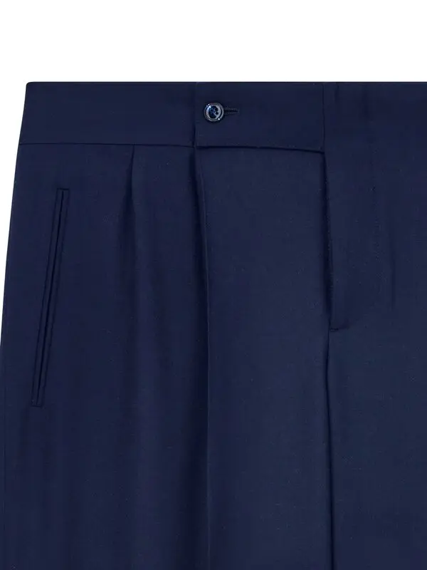 Giorgio Armani Trousers Oversized Fit In Fluid Virgin Wool
