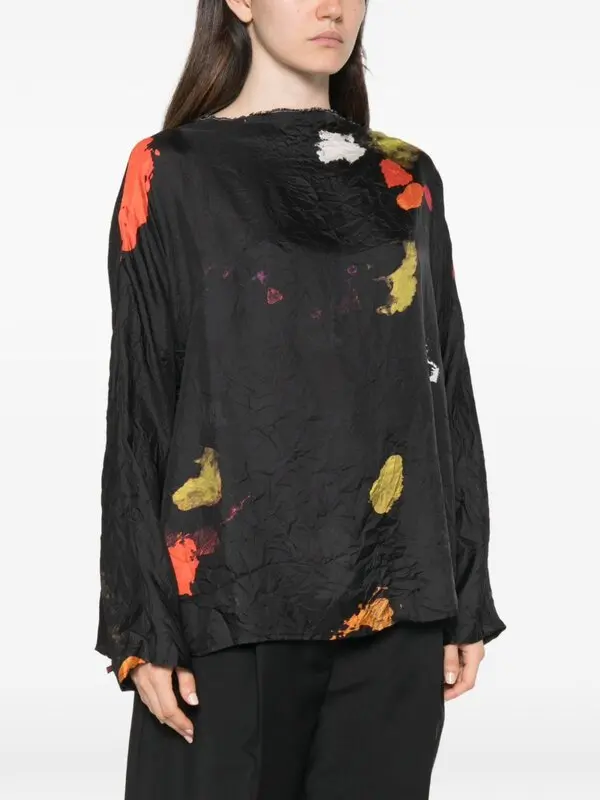 DANIELA GREGIS Printed Silk Shirt