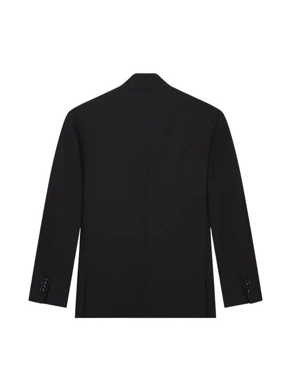 Giorgio Armani Blazer One Shot Regular Fit In Pure Virgin Wool Crepe