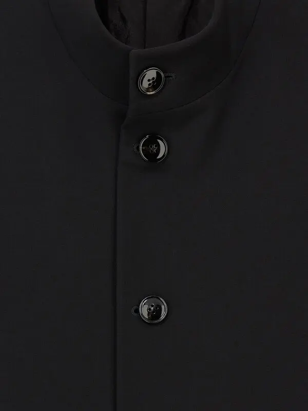 Giorgio Armani Blazer One Shot Regular Fit In Pure Virgin Wool Crepe