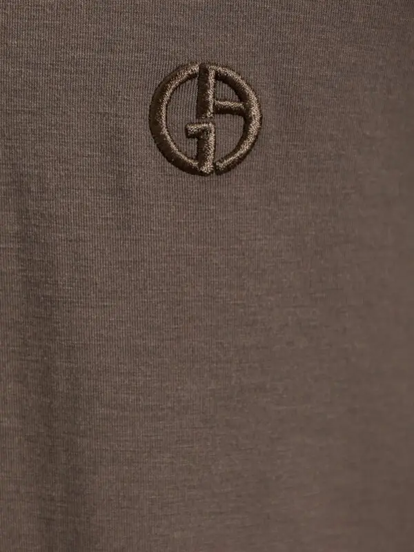 Giorgio Armani Embroidered-logo T-shirt