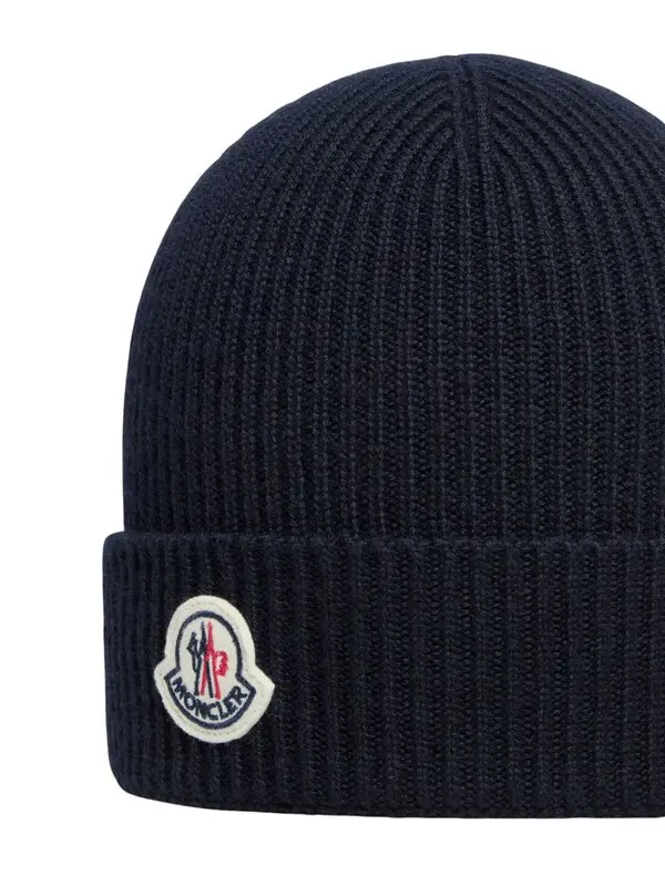 Moncler Logo Wool Beanie