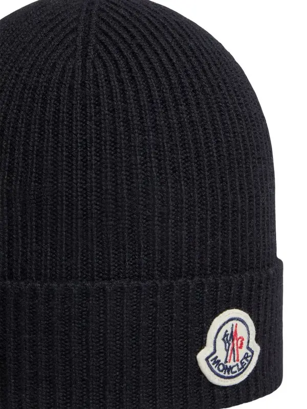 Moncler Logo Wool Beanie