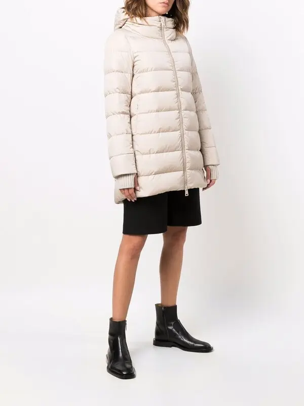 Herno A-shape Midi Down Jacket - Pink