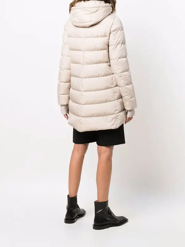 Herno A-shape Midi Down Jacket - Pink