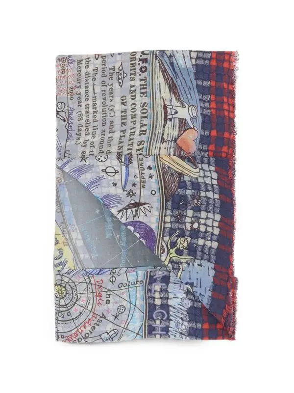 Faliero Sarti Carta Celeste Print Stole