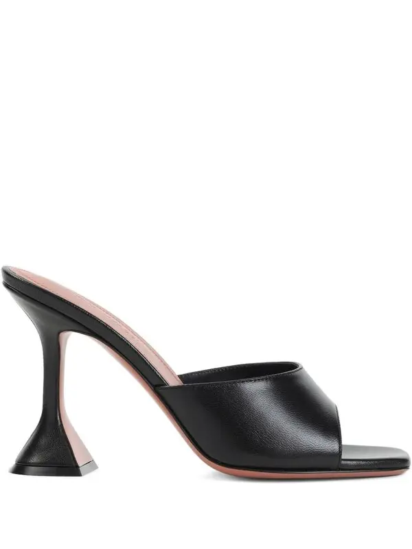 Amina Muaddi Lupida Leather Mules