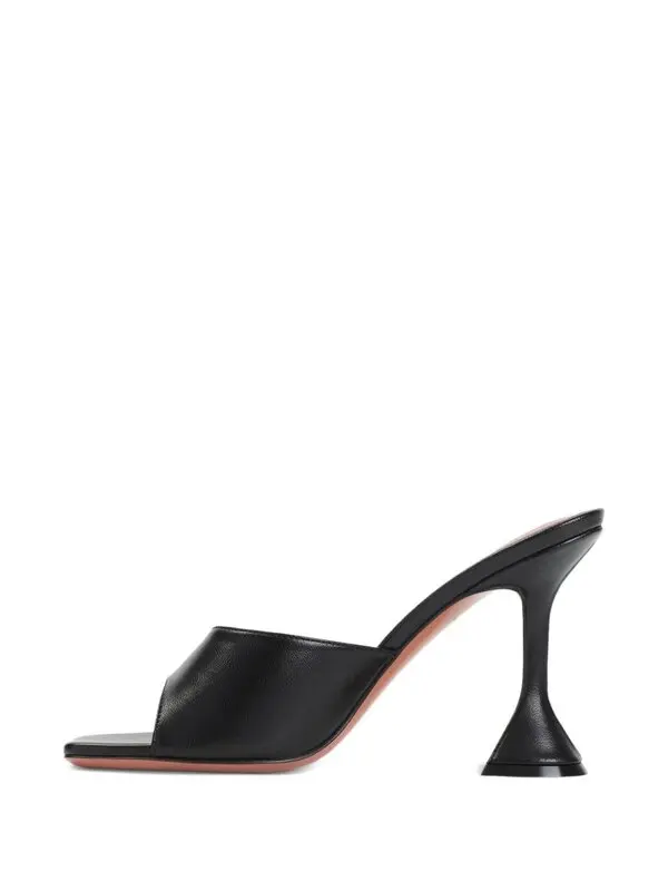 Amina Muaddi Lupida Leather Mules