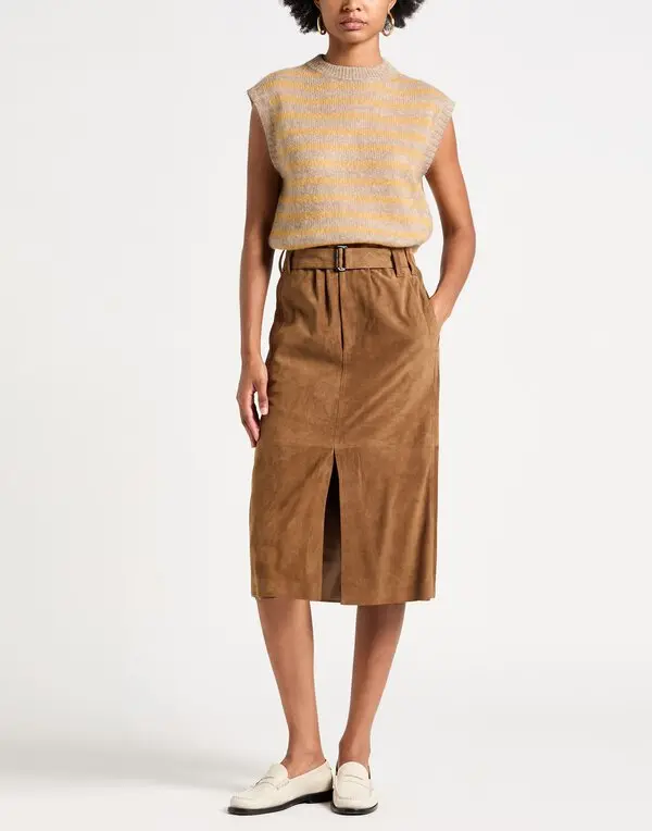 Brunello Cucinelli Sleeveless Striped Crewneck Sweater