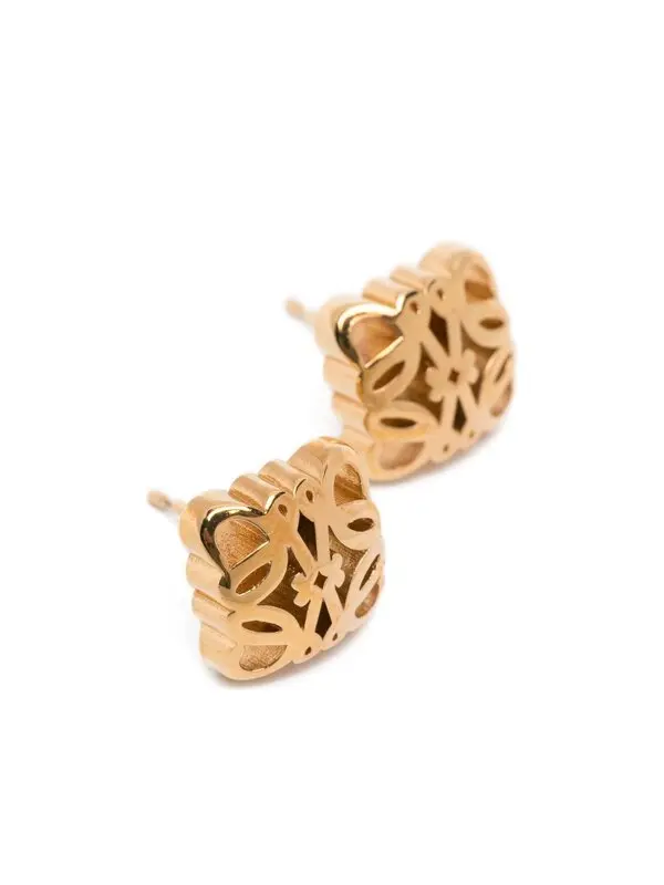 Loewe Anagram Silver Earrings