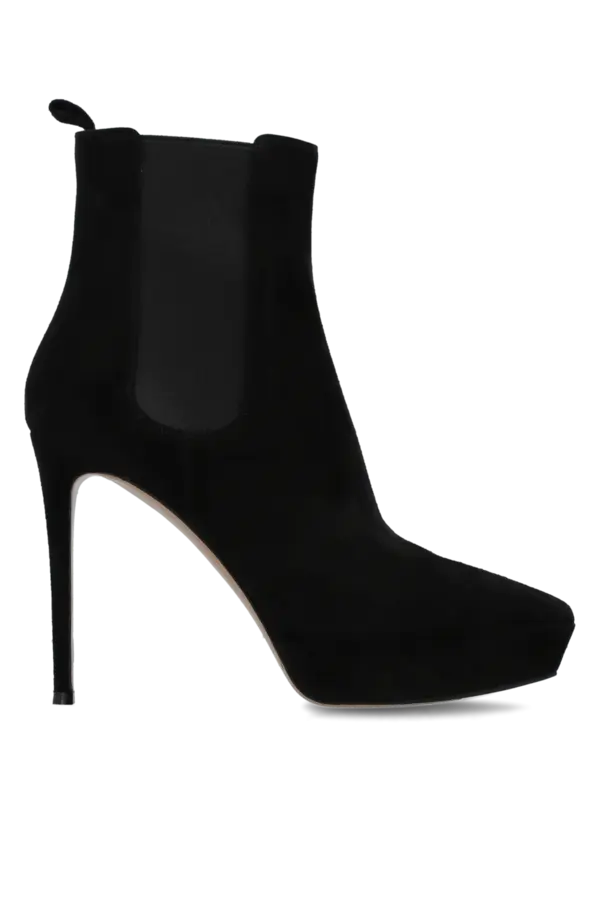 GIANVITO ROSSI Suede Platform Ankle Boots