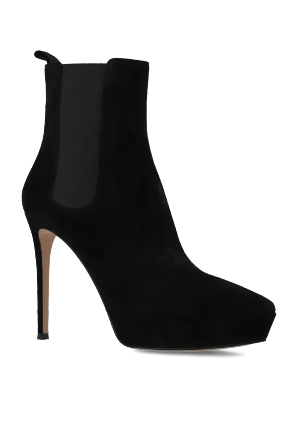 GIANVITO ROSSI Suede Platform Ankle Boots