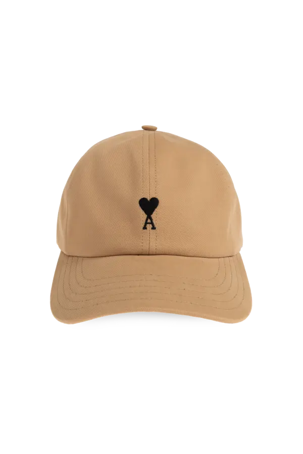 AMI Paris Logo Baseball Cap - Beige