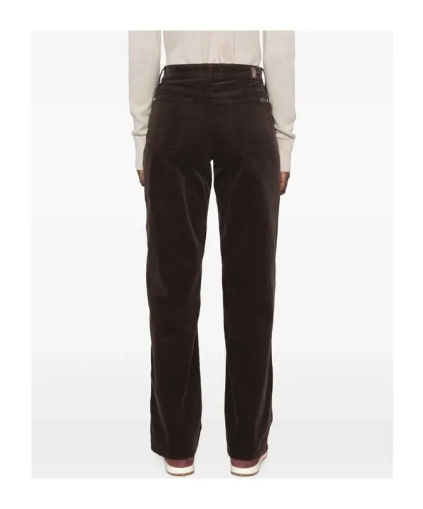 7 For All Mankind Stovepipe Belt-loop Corduroy Trousers