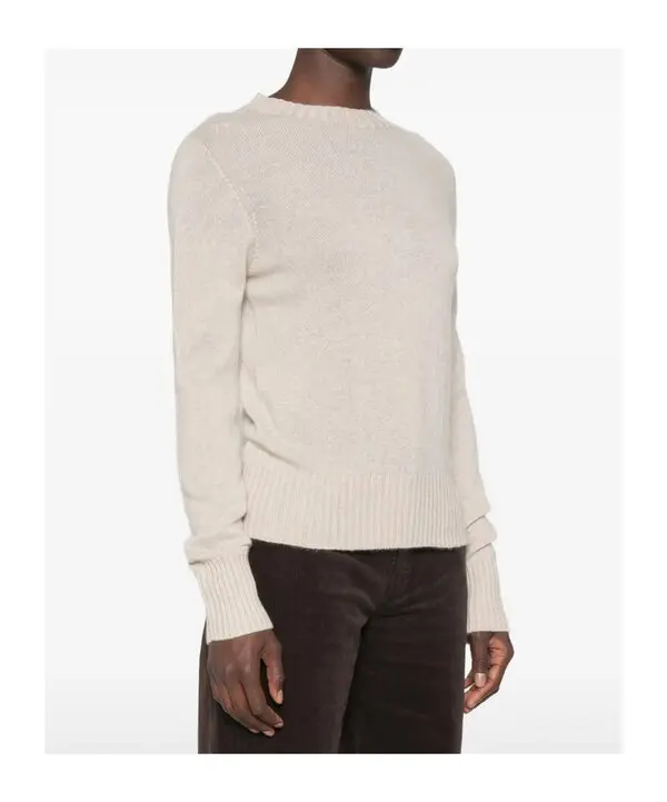 ARAGONA Ribbed-trim Crew Neck Sweater