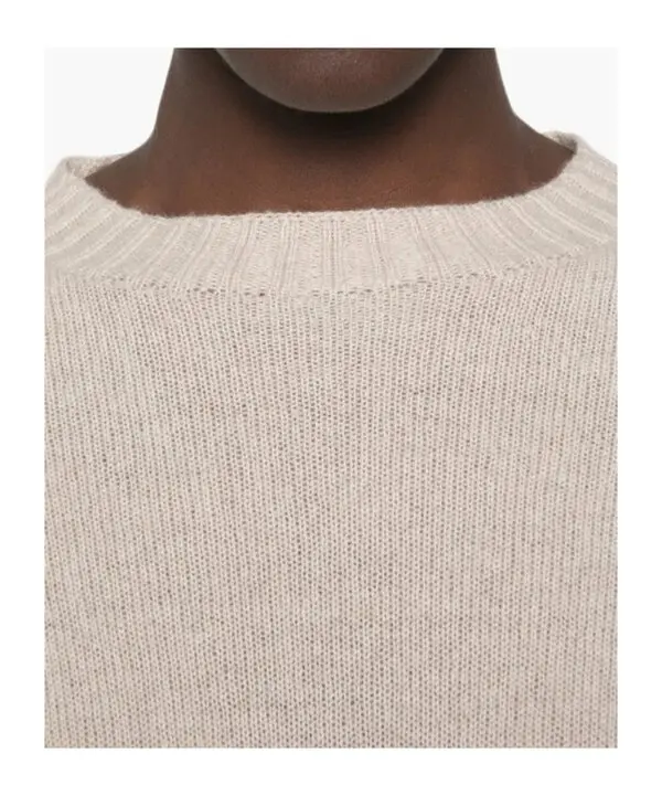 ARAGONA Ribbed-trim Crew Neck Sweater