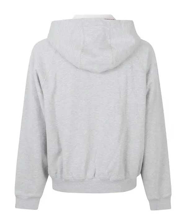 Versace Logo-embroidered Zipped Hoodie