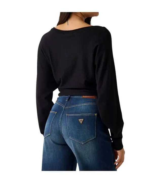 Guess Sequin-embellished Logo-print Sweater