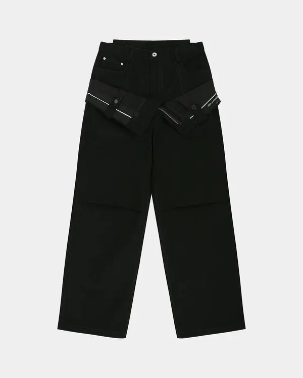 Andersson Bell Double-belted Wide-leg Pants