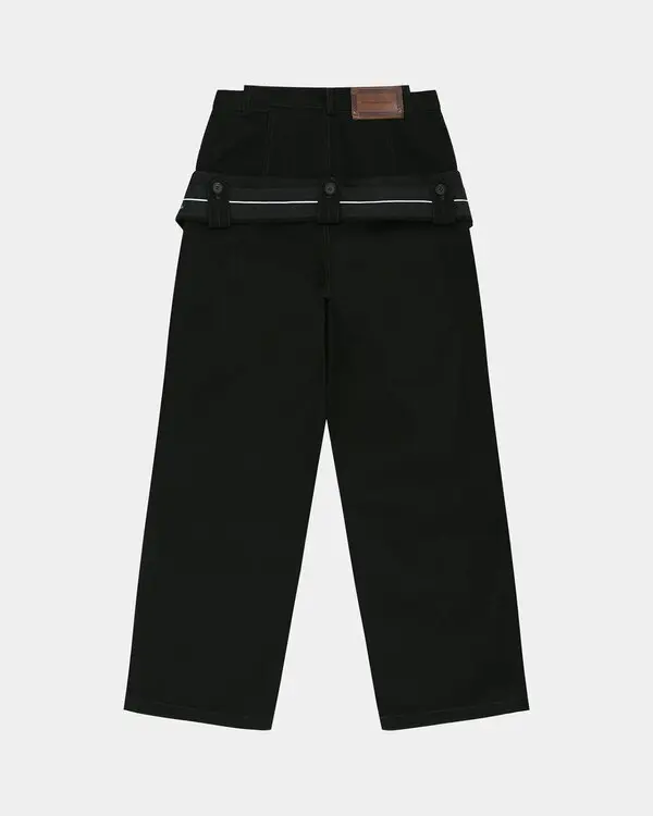 Andersson Bell Double-belted Wide-leg Pants