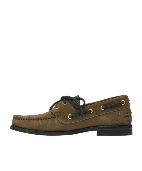 AeydĒ Harris Suede Leather Lace-up Loafers