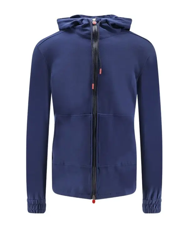 Kiton Zip-up Hoodie - Navy Blue