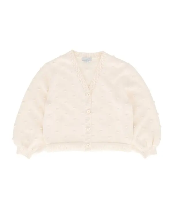 Stella McCartney Bobble-knit Frayed Cardigan