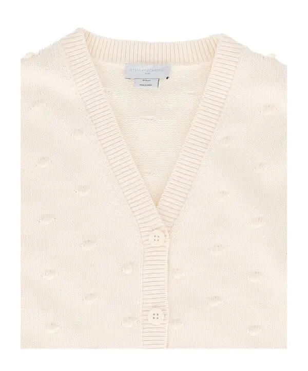 Stella McCartney Bobble-knit Frayed Cardigan