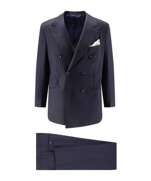 Kiton Double-breasted Peak-lapel Suit