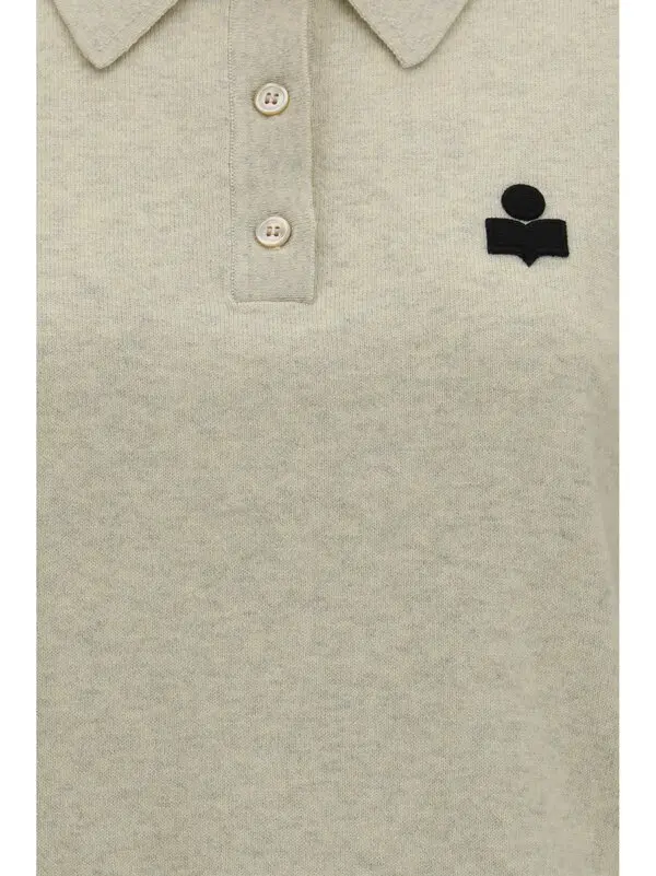 Isabel Marant Étoile Althea Polo Top - Nude