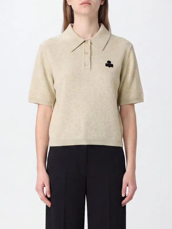 Isabel Marant Étoile Althea Polo Top - Nude